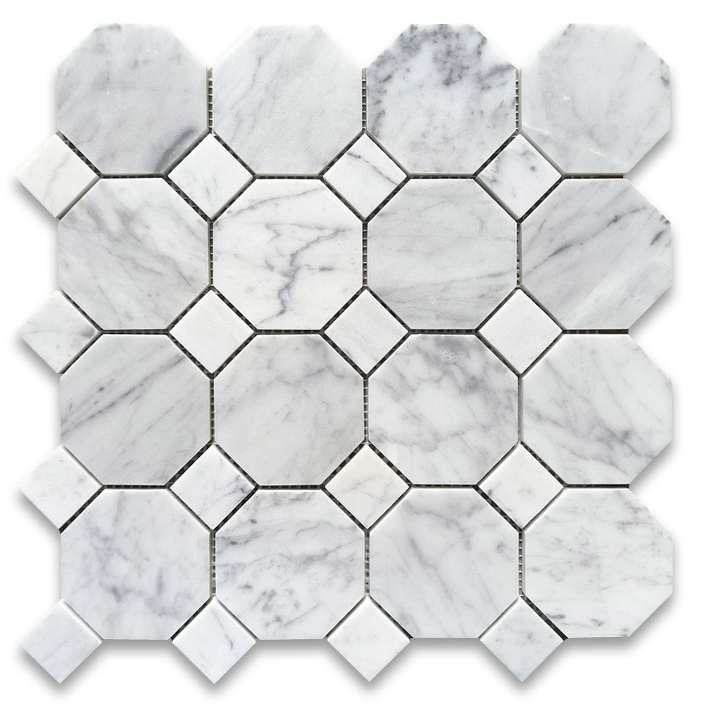 White Marble Tile Pattern