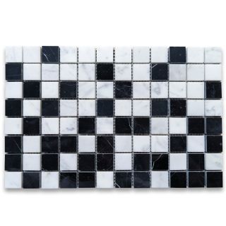 Carrara White Marble Mosaic Border Listello Tile