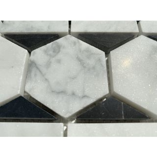 Carrara White Marble Mosaic Border Listello Tile