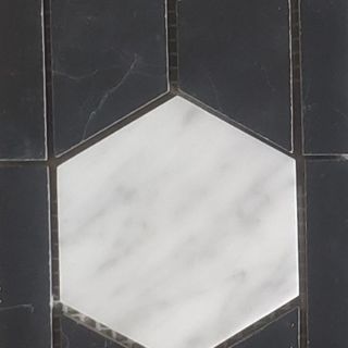 Carrara White Marble Mosaic Border Listello Tile