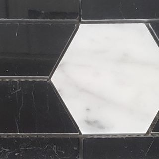 Carrara White Marble Mosaic Border Listello Tile