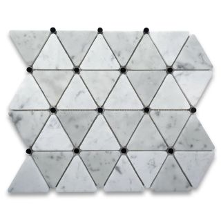 Rhombus Triangle Marble Mosaic Tiles | Geometric Patterns for Walls ...