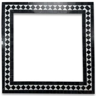 Carrara White Marble Mosaic Border Listello Tile
