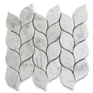 Marble Flower / Leaf Mosaic Tile | Stone Center Online