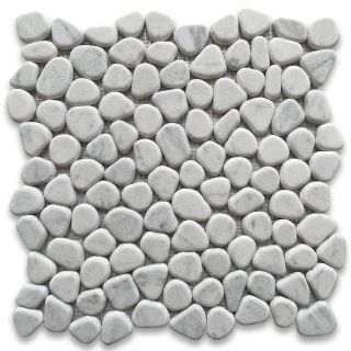 Non Slip Pebble Shower Floor Marble Tile | Stone Center Online