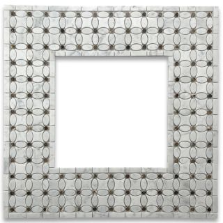 Carrara White Marble Mosaic Border Listello Tile