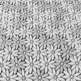 Marble Flower / Leaf Mosaic Tile | Stone Center Online