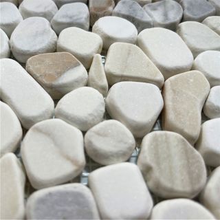 Non Slip Pebble Shower Floor Marble Tile | Stone Center Online