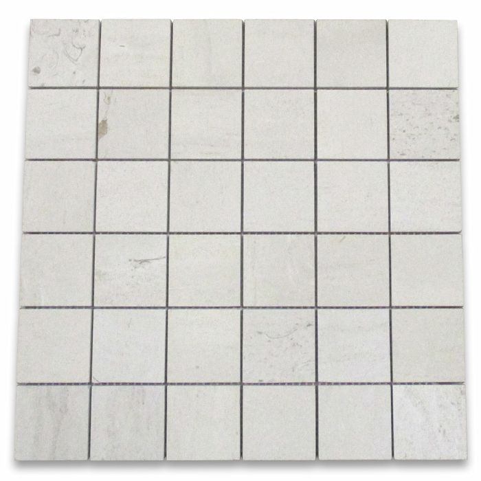 Golden Beach Limestone Square Mosaic Tile Honed Chip Size 2x2