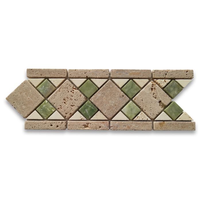metallic border tiles