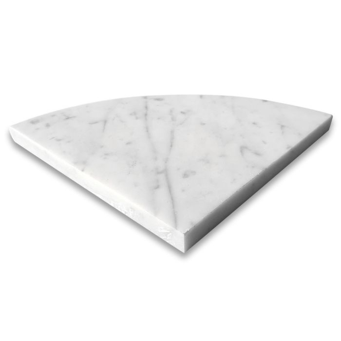 white marble corner unit