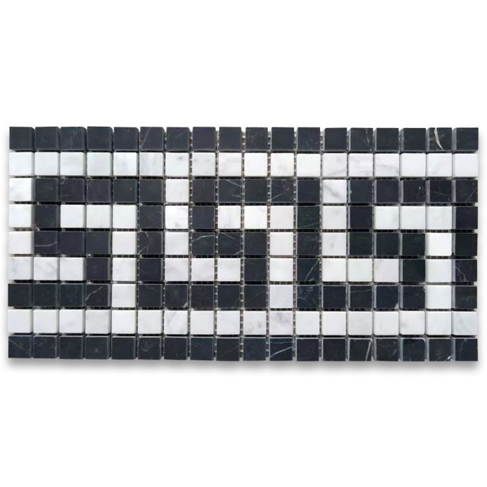 Carrara White Marble 5/8x5/8 Greek Key Classic Meander Mosaic Border ...