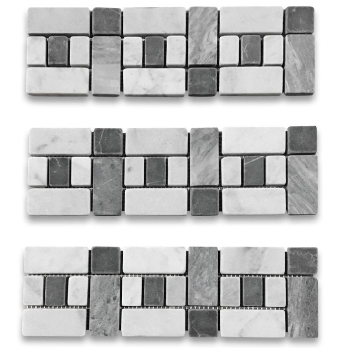 marble tile border ideas