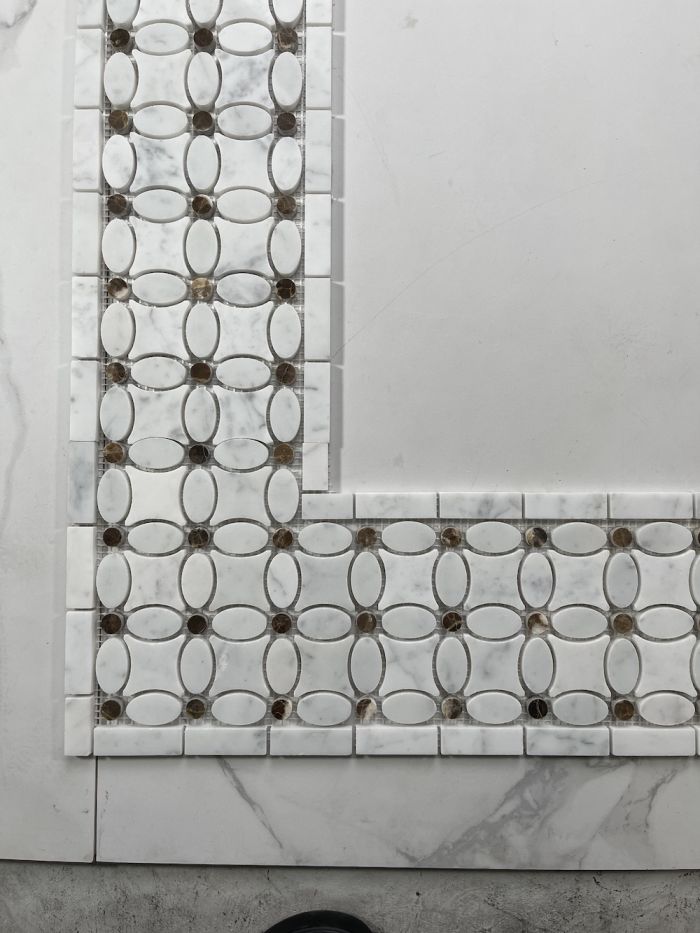 marble border tiles