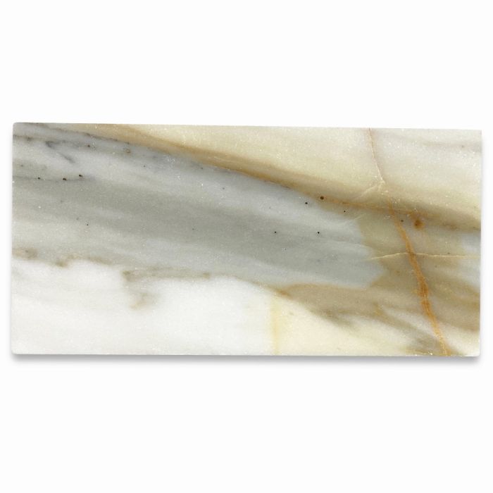 Calcutta Gold Marble Subway Tile Calacatta Gold Marble 4x12 Tile
