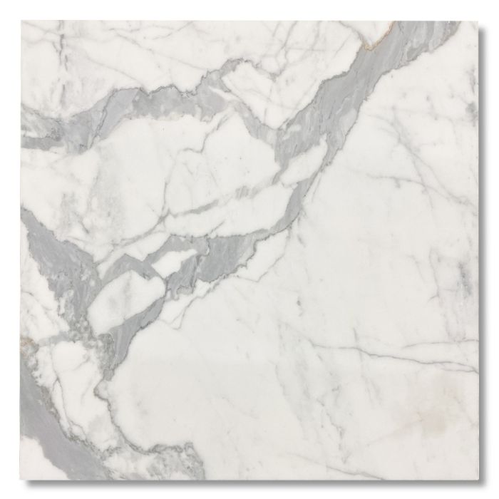Statuary White Marble 18x18 Tile Honed - Stone Center Online